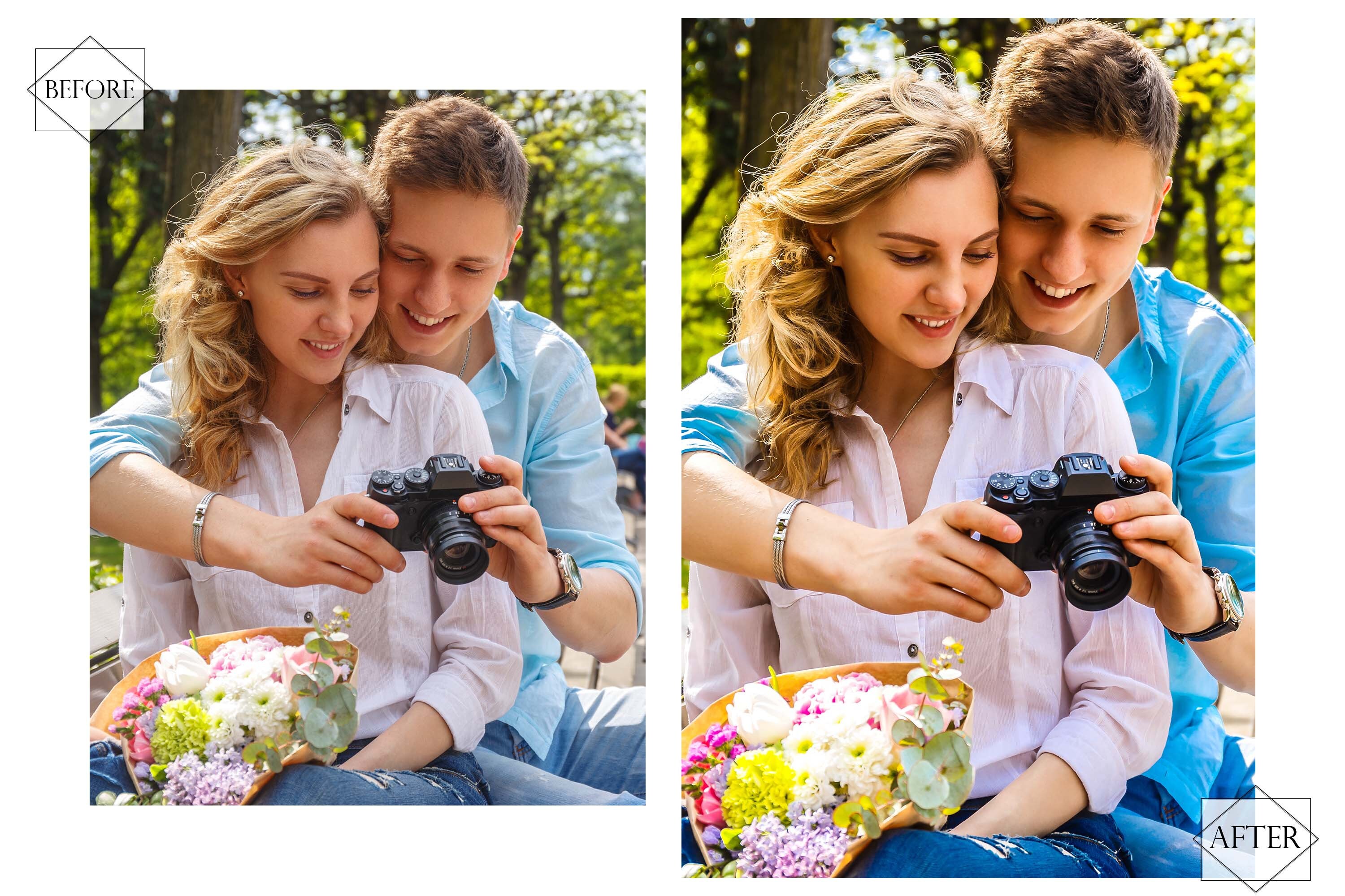 12 Spring Palette Lightroom Presets, Colorful Preset, Bright Desktop LR ...