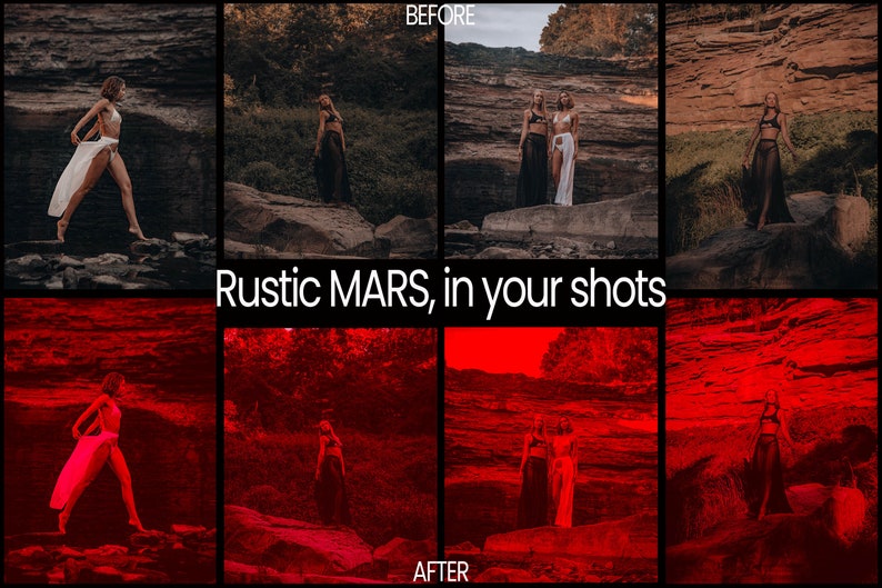 12 Red Light Photoshop Actions, Redish Color ACR Preset, Love Filter ...