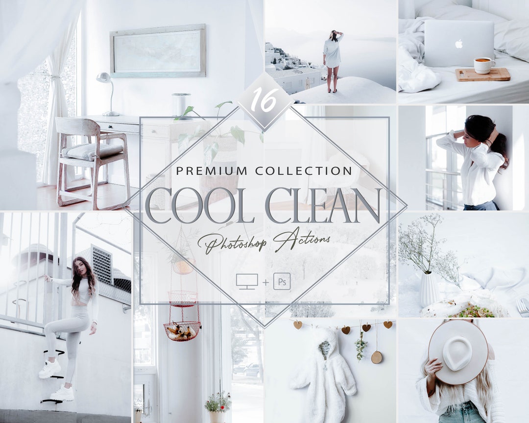 16 Cool Clean Photoshop Actions, Bright ACR Preset, White Ps Filter ...