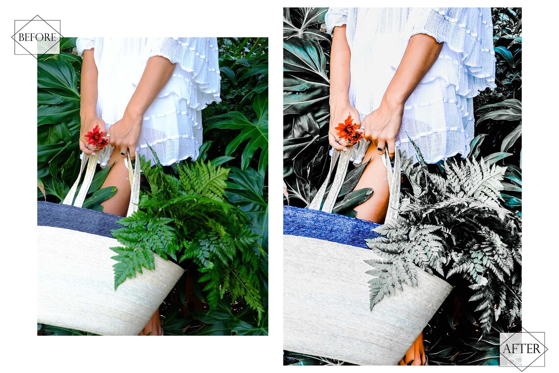 Spring Presets, Outdoor Presets, 12 in Nature Lightroom Presets, Green ...