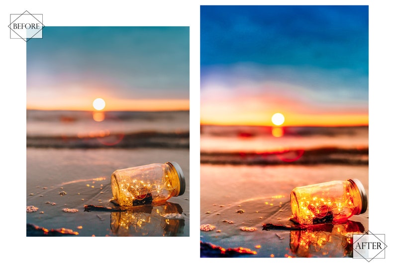 12 Photoshop Actions, Magical Sunset Ps Action, Blue ACR Preset ...