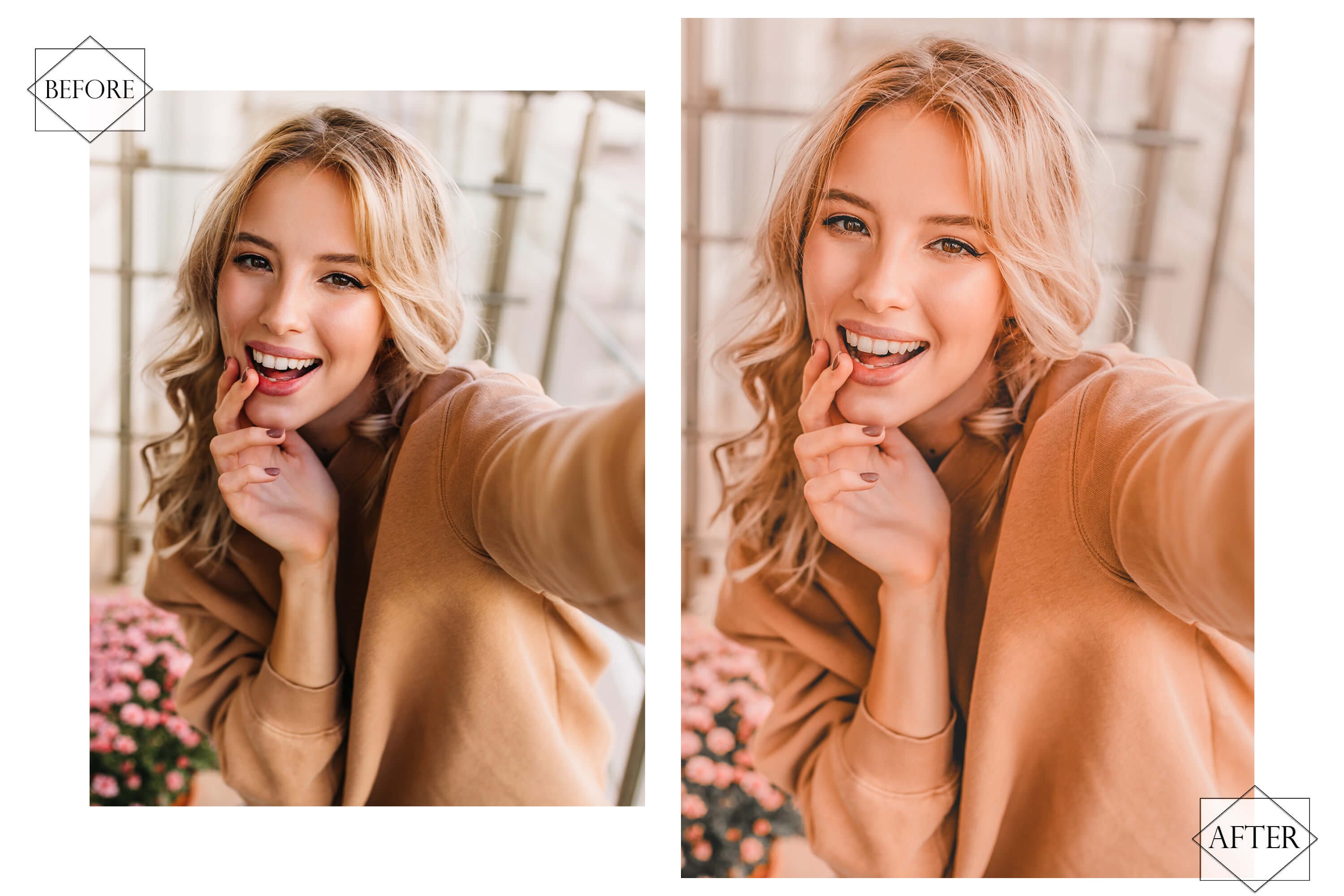 12 Peachy Babe Photoshop Actions, Bright ACR Preset, Orange Filter ...