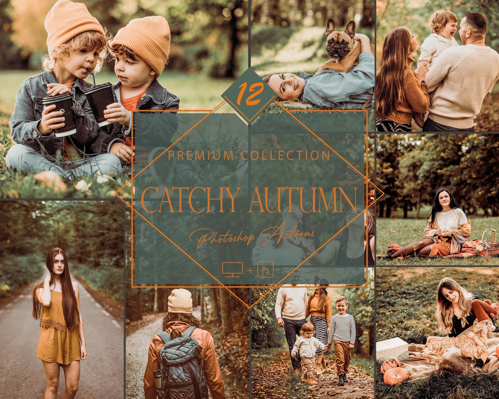 12 Photoshop Actions, Catchy Autumn Ps Action, Fall ACR Preset, Moody ...