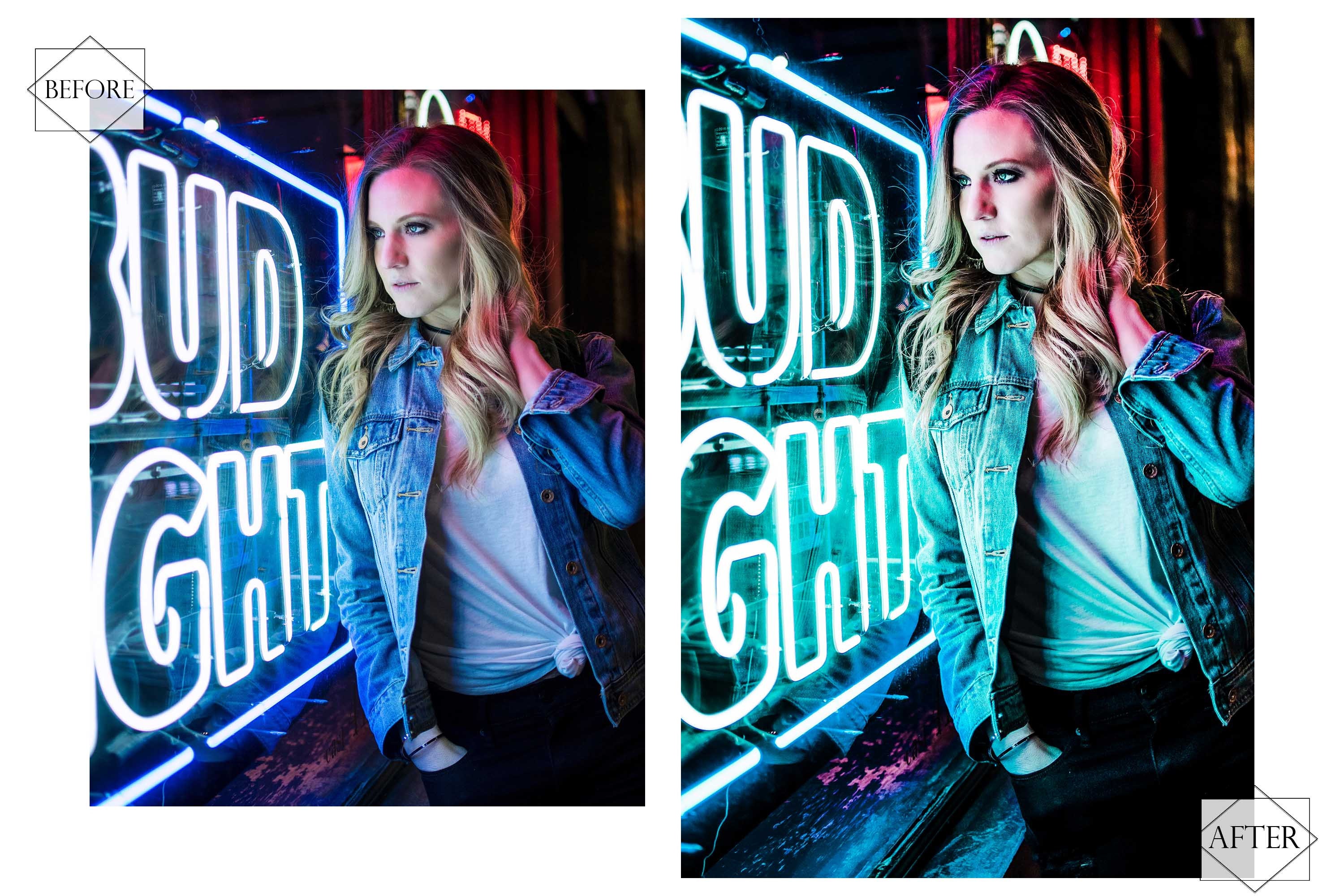 16 Shiny Night Lightroom Presets, Moody Preset, Street Desktop LR ...
