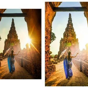 12 Photoshop Actions, Magical Sunset Ps Action, Blue ACR Preset ...