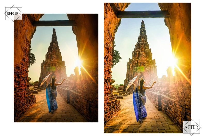12 Photoshop Actions, Magical Sunset Ps Action, Blue ACR Preset ...