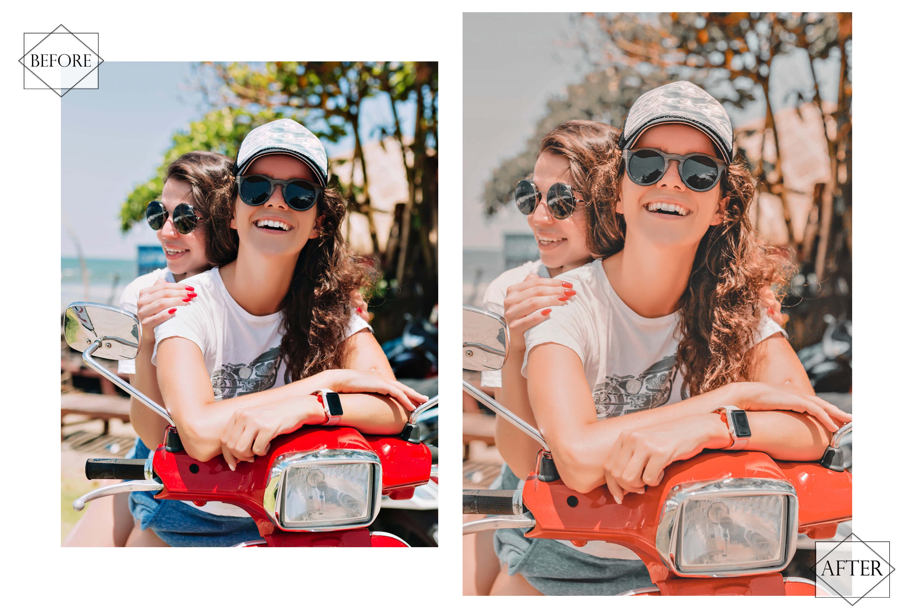 12 Peachy Babe Photoshop Actions, Bright ACR Preset, Orange Filter ...