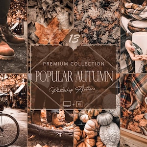 13 Popular Autumn Photoshop Actions, Orange Fall ACR Preset, Earthy Ps ...