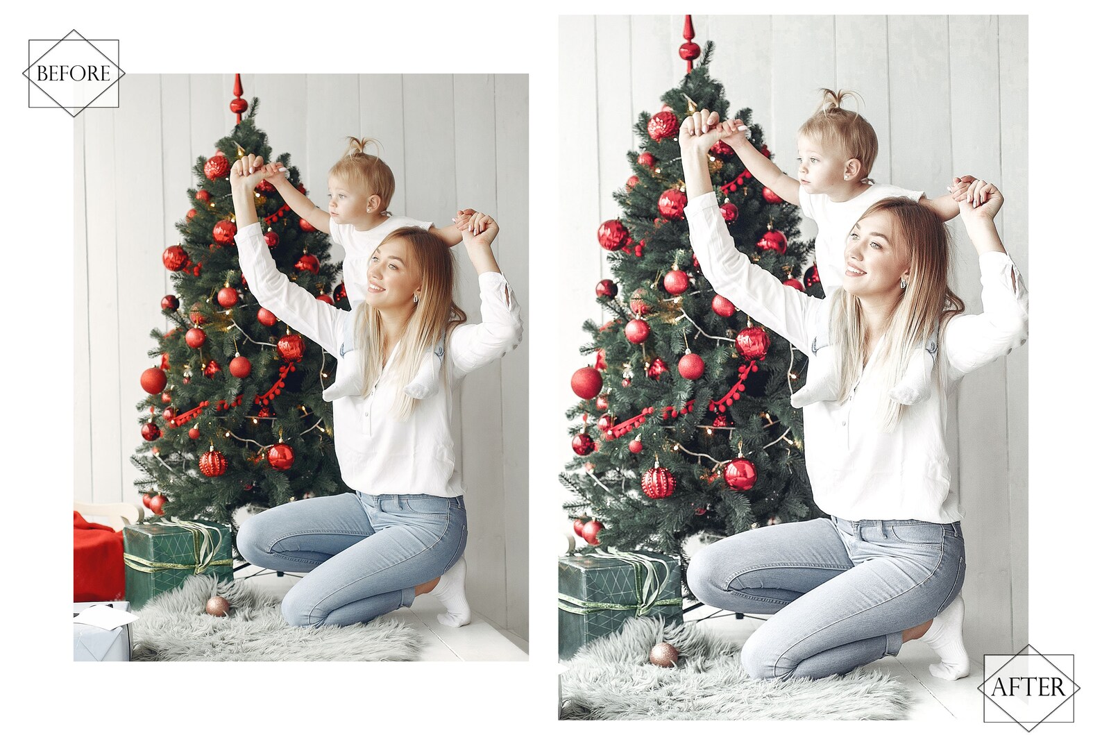 12 Bright Winter Lightroom Presets, Christmas and White Preset, Cold ...