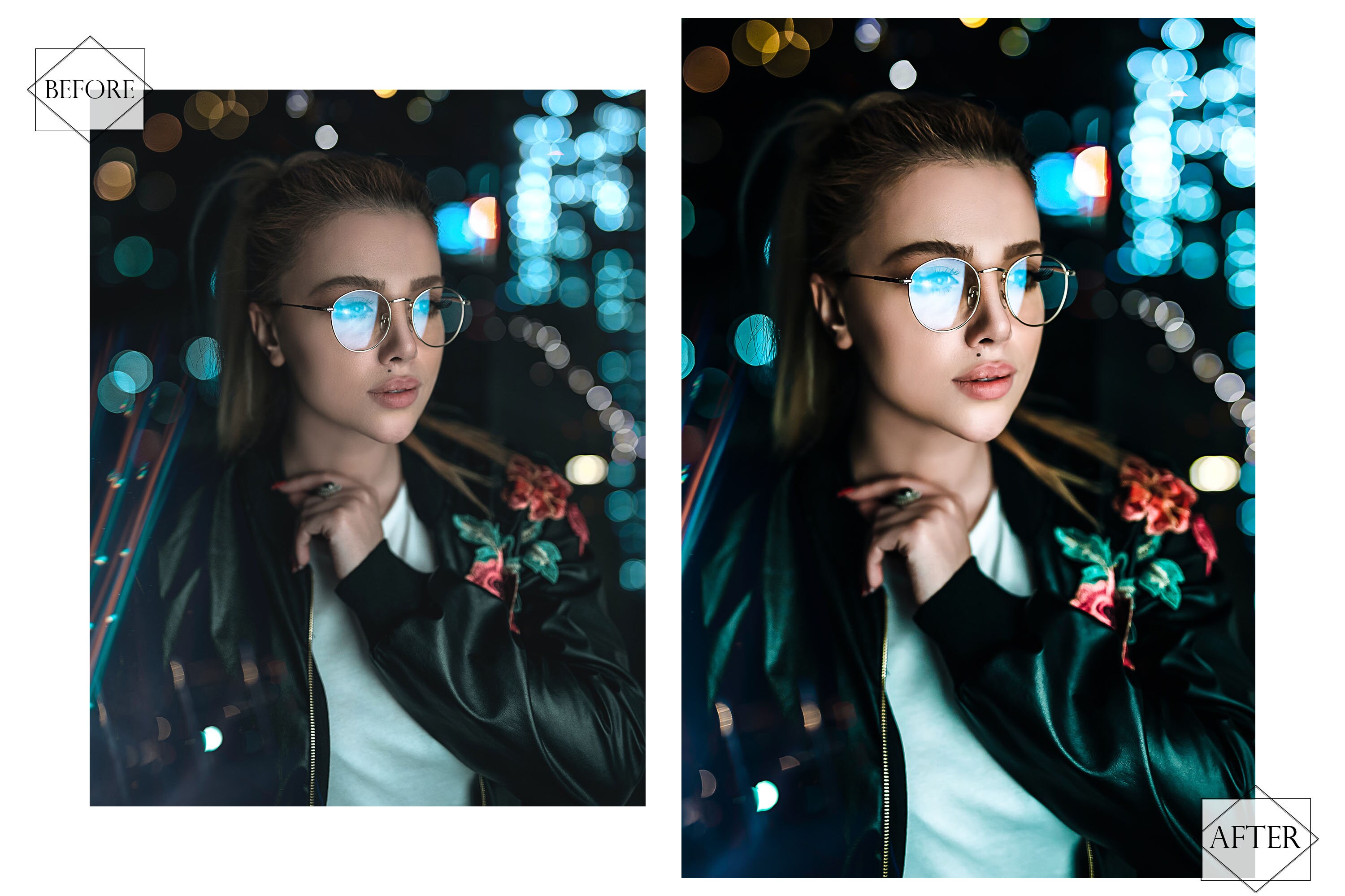 16 Shiny Night Lightroom Presets, Moody Preset, Street Desktop LR ...