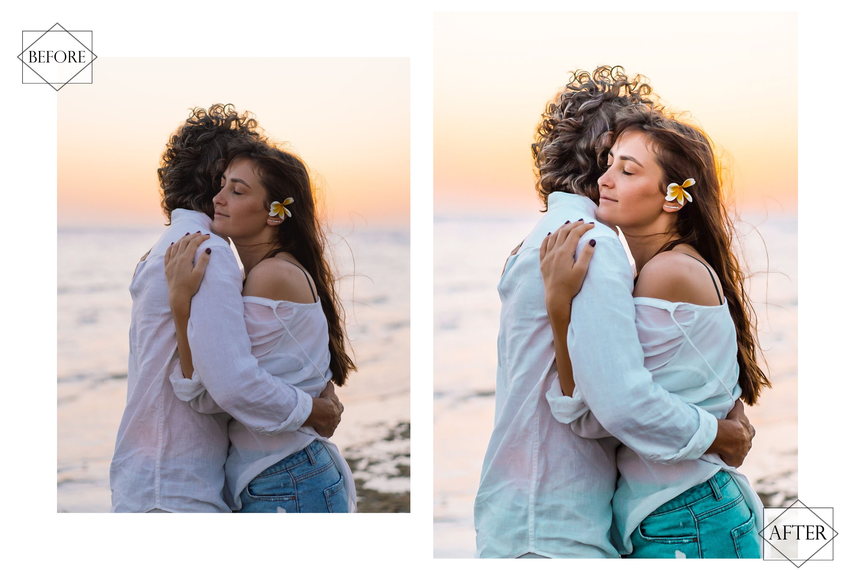 12 Photoshop Actions, Beach Sunset Ps Action, Sunrise ACR Preset, Bright Filter, Lifestyle Theme ...