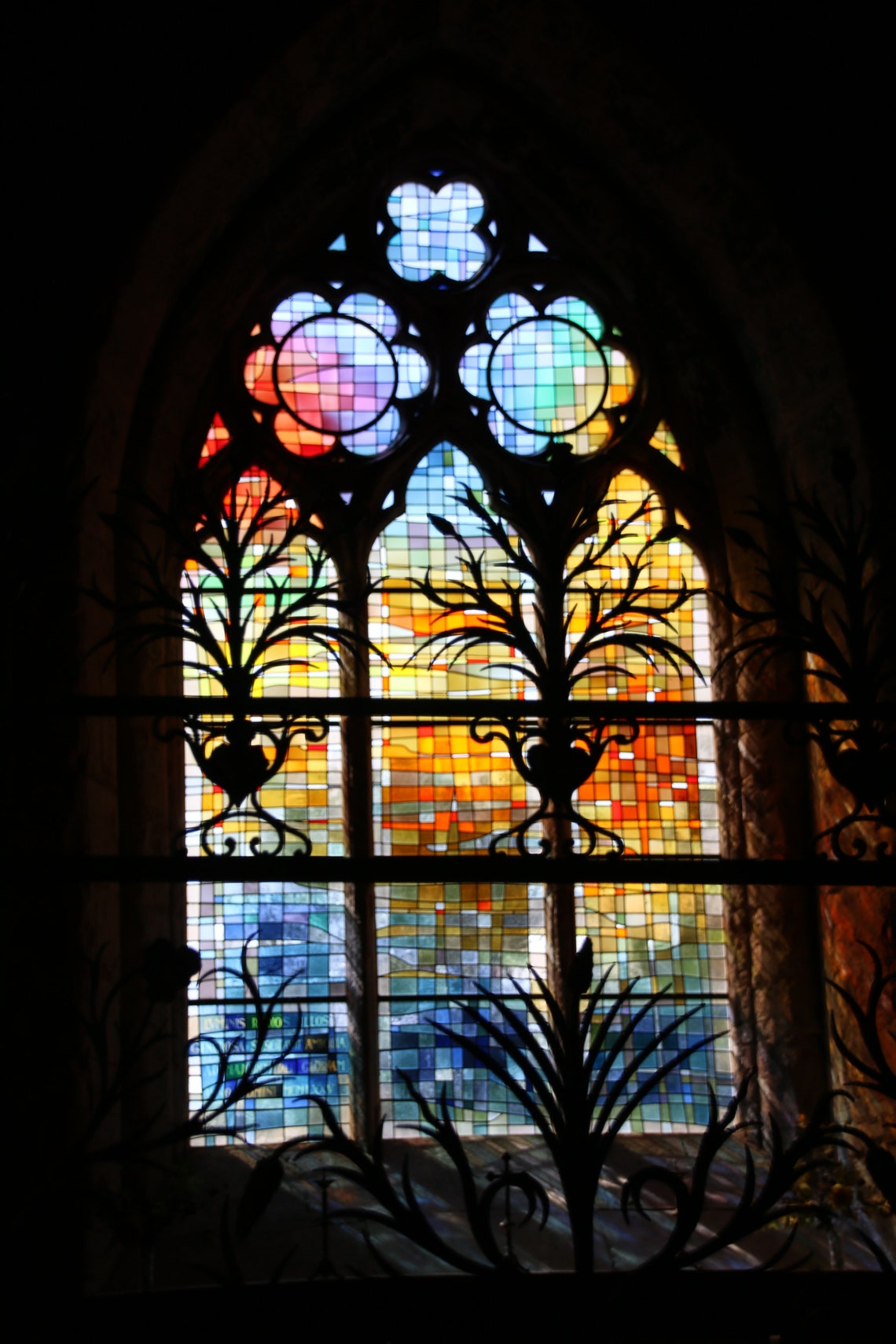 Chapel Stained Glass Window Light Shining Through, Chapel Window, St ...