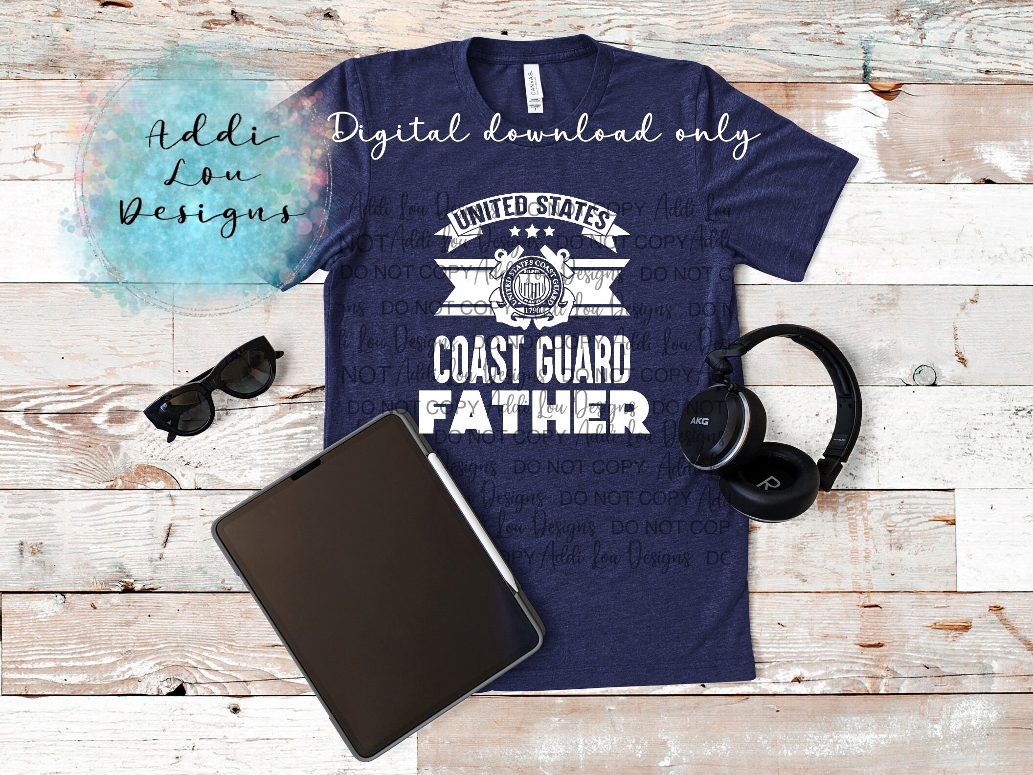 Coast Guard Father Downloadsvgpnguscgcoast - Etsy