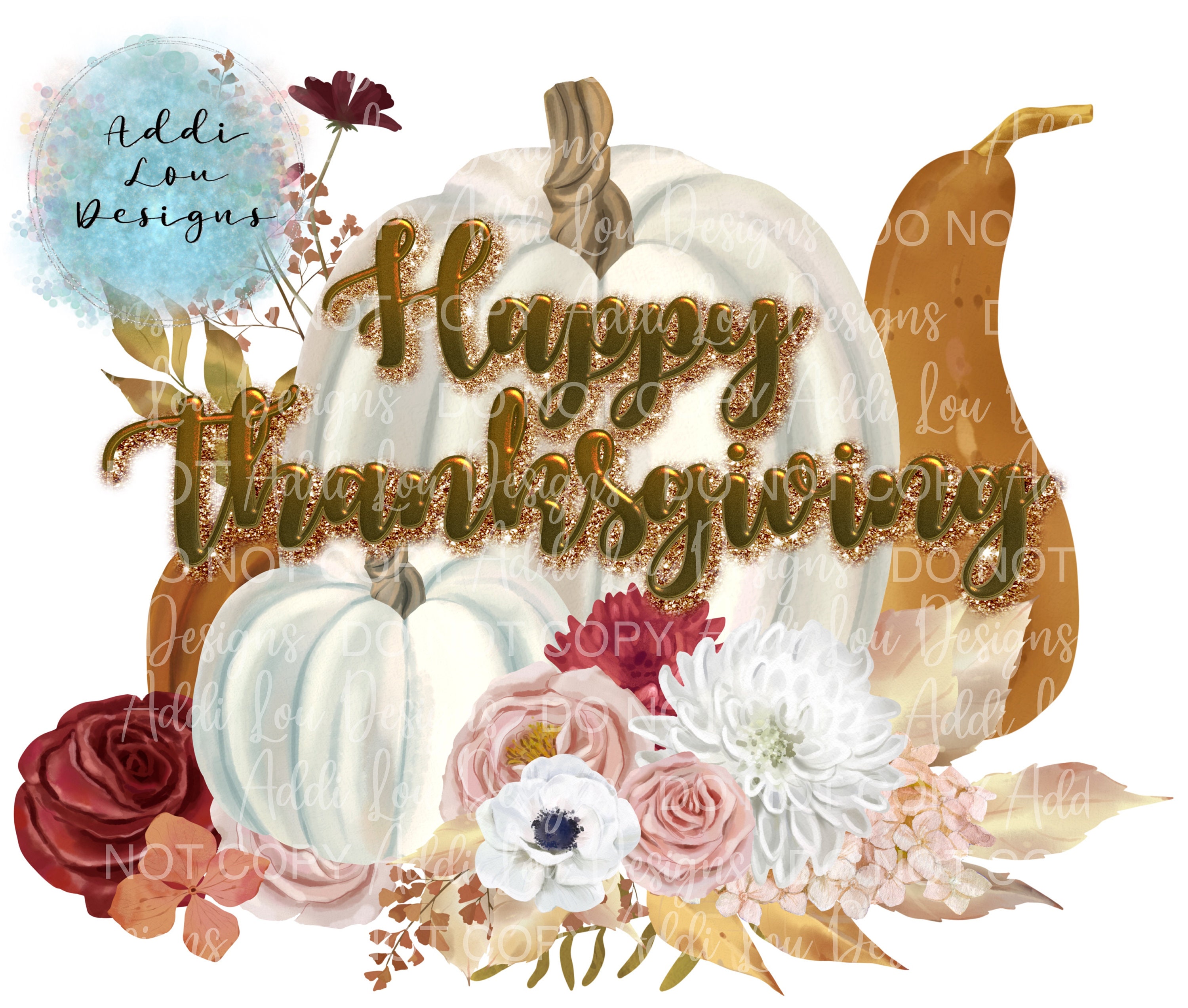 Sparkly Happy Thanksgiving