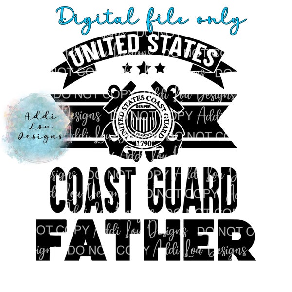 Coast Guard Dad Svg - Etsy