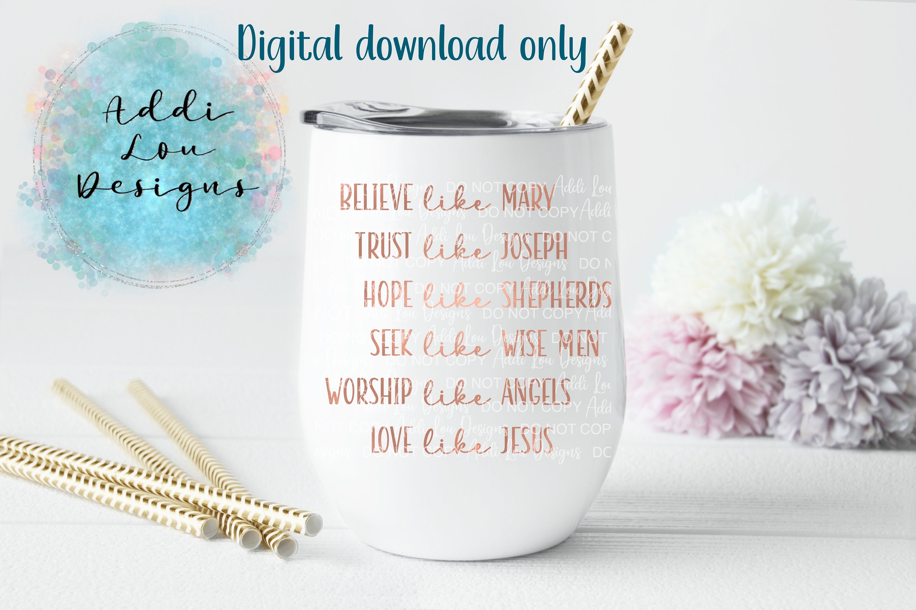 Believe Like Mary SVG Download, Png, Jpg, Sublimation,christmas Gift ...