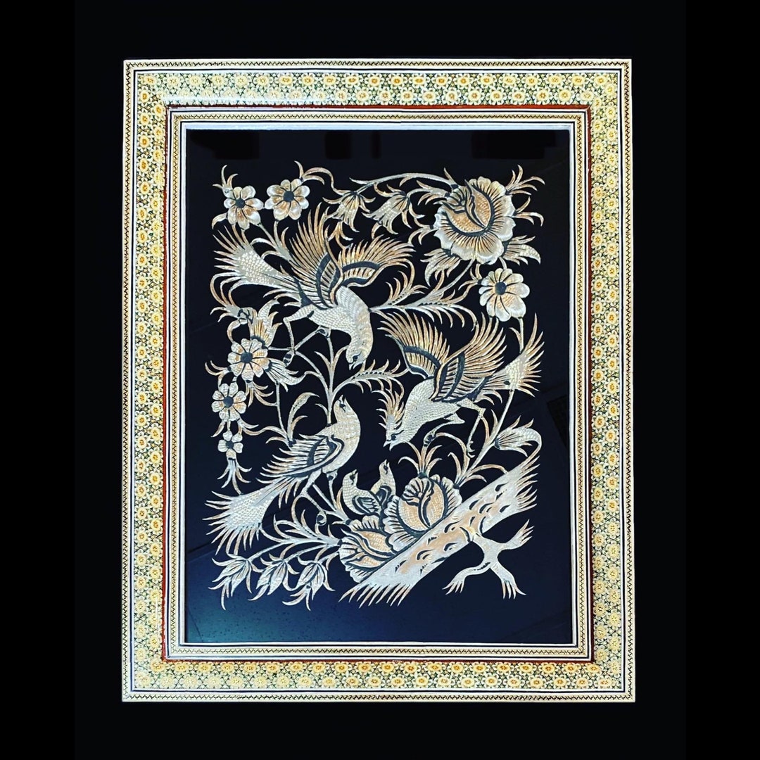 Handmade Inlaid Khatam Kari Wall Hanging Wall Art Frames - Etsy