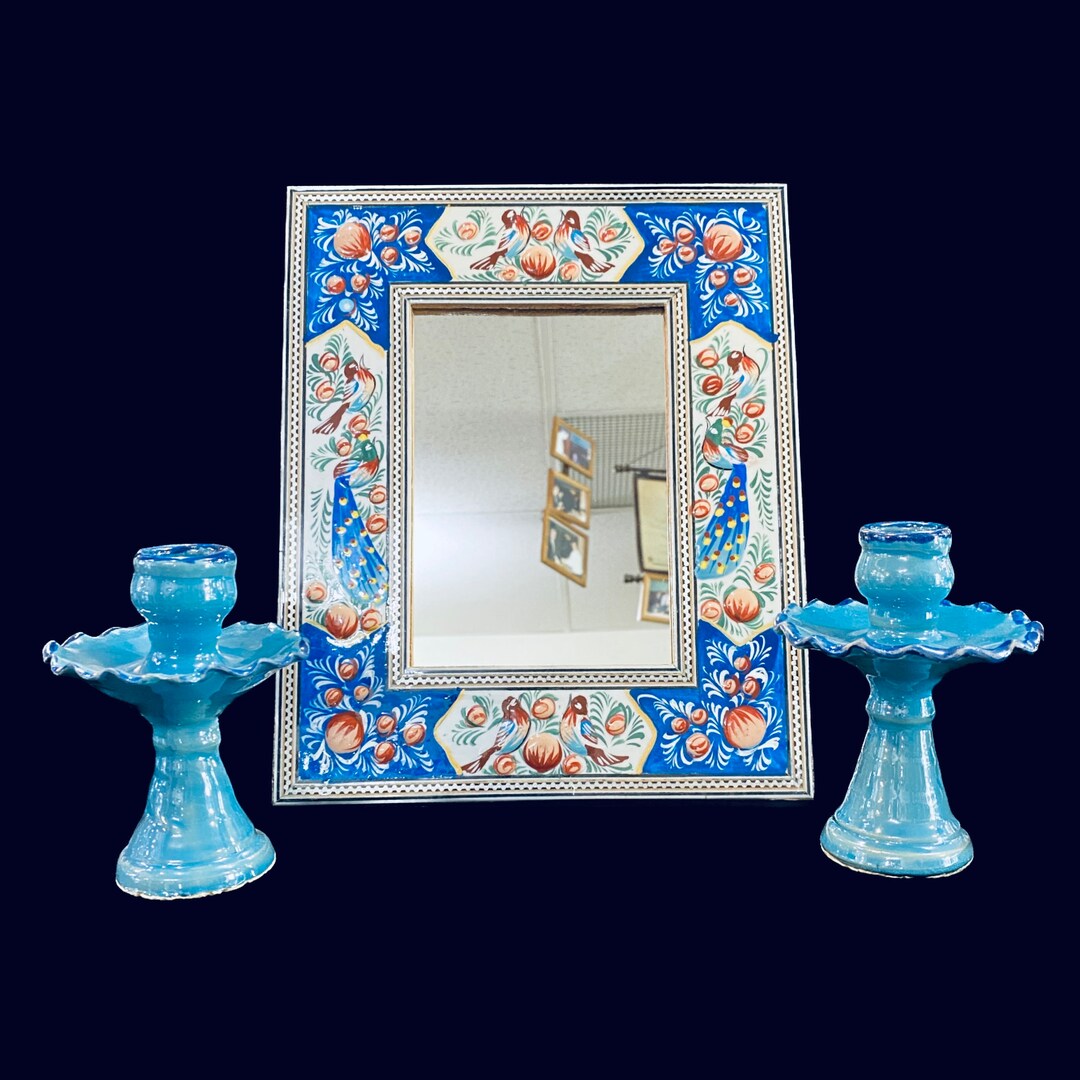 Handmade Mirror & Candle Holders - Etsy