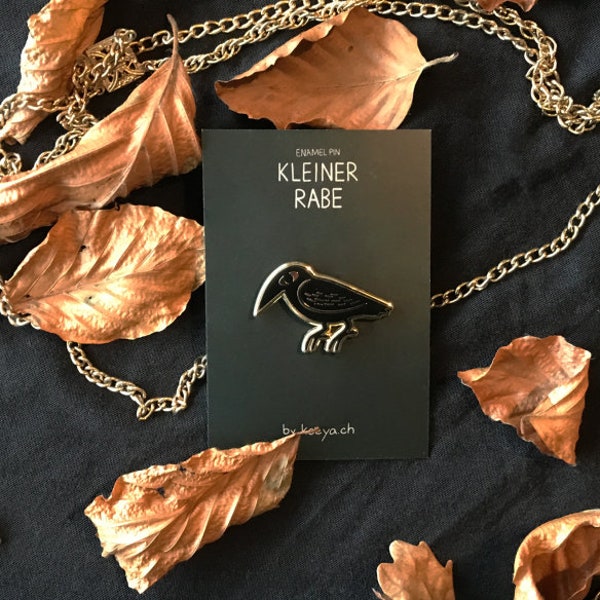 Raven Enamel Pin - Etsy