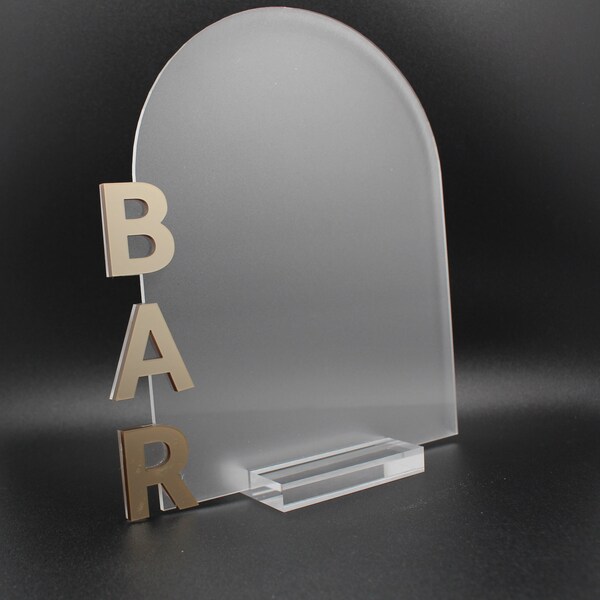 Blank Frosted Acrylic Arch Sign - Etsy Canada