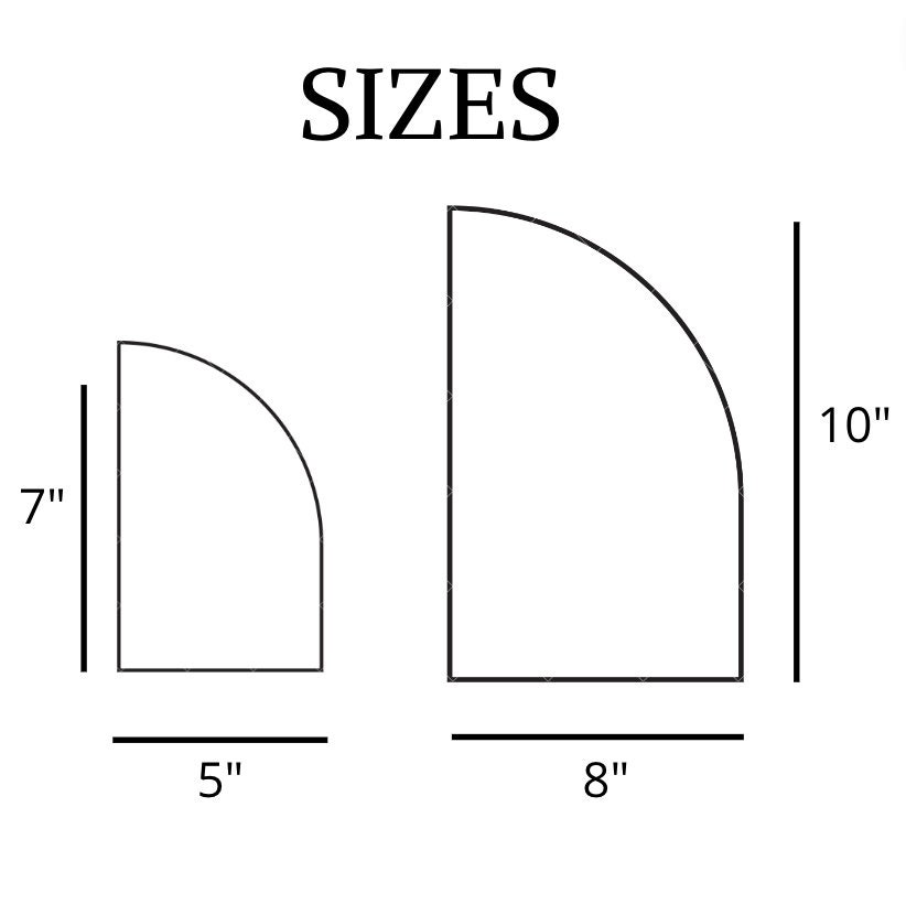 5 X 7 Half Arch Acrylic Blanks Clear or Frosted - Etsy Australia