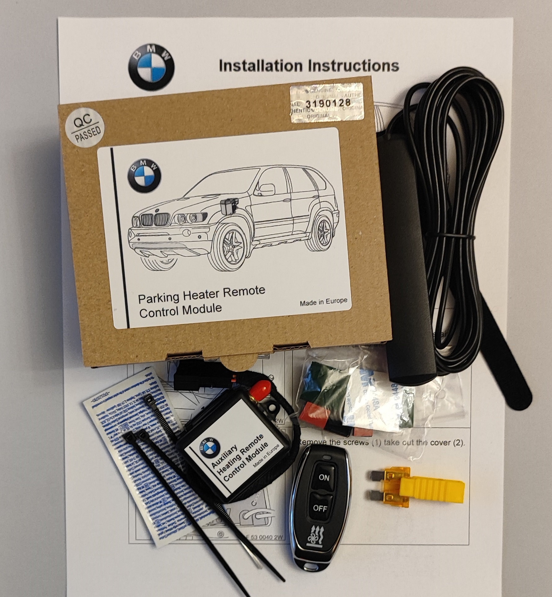 BMW X5 E53 ,E36, E38, E39 Parking Heater Remote Control Module BMW ...
