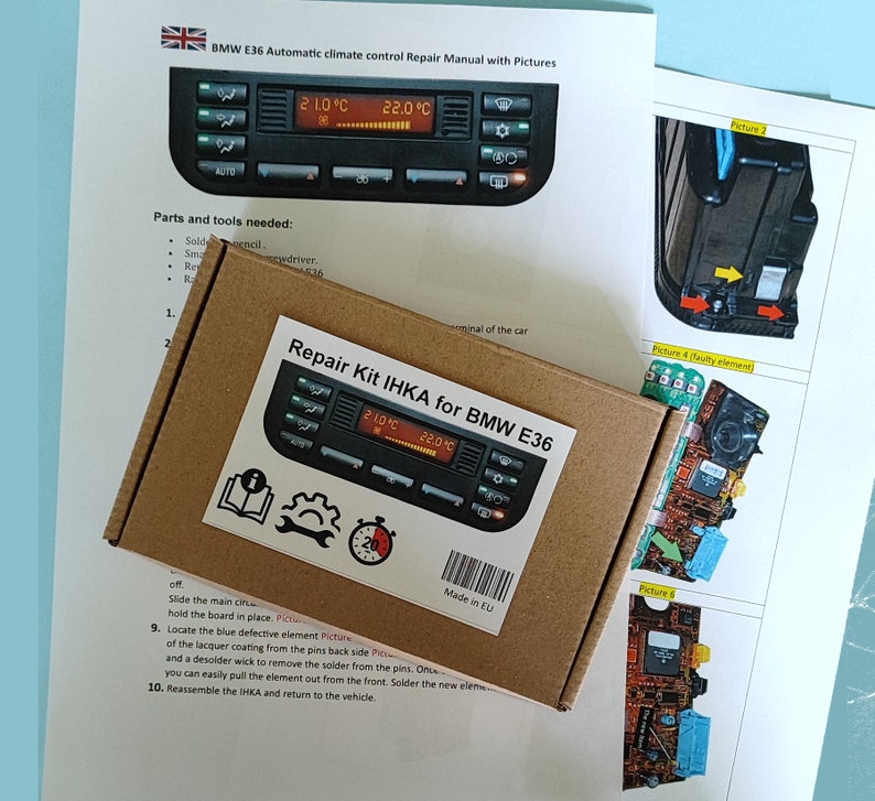 Repair Kit - Hvac BMW E36 and M3 Digital Climate Control AC Heater IHKA ...