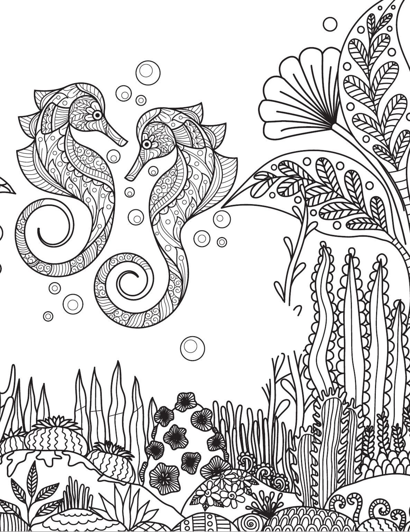 Digital Colouring Book - Ocean Fantasy - Etsy