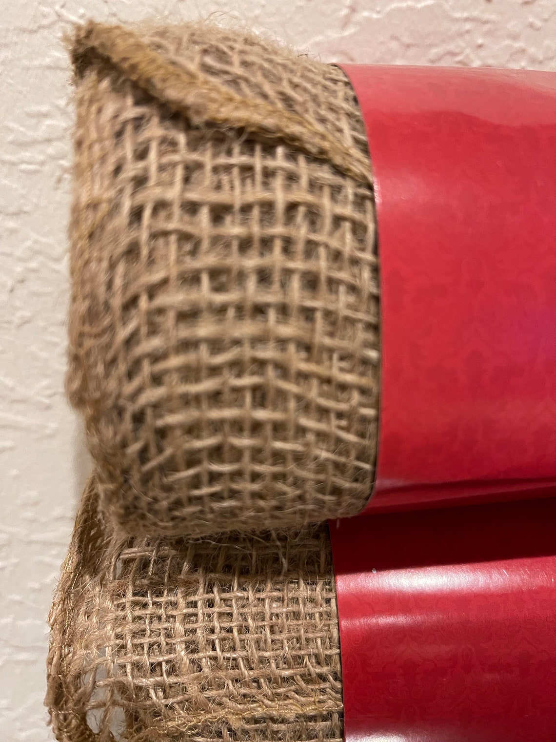 5.5 Burlap Natural Ribbon, Rustic Ribbon, Wreath Burlap, Craft Burlap ...