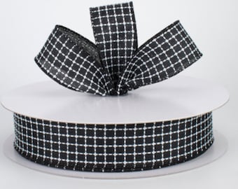 Ribbon Royal Blue and Black Tri Color Ribbon 1.5 X 5 Yards - Etsy