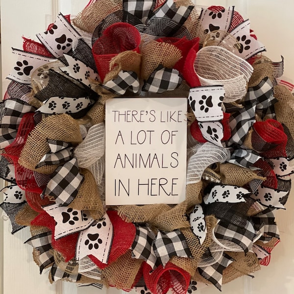 Animal Print Wreath - Etsy