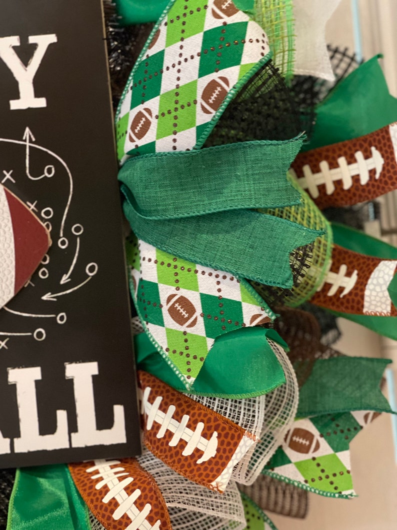 Football Wreath - Customizable Football Season Wreath Fall Wreath ...