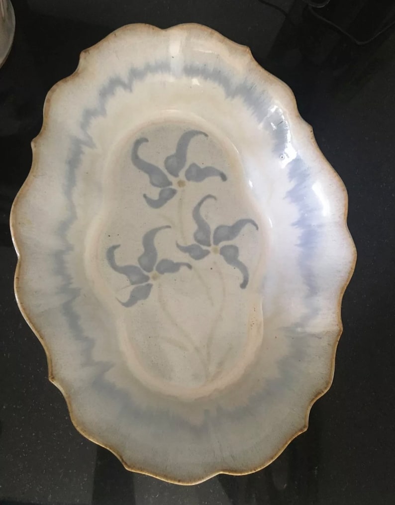 Vintage “bay Pottery,” Broadway VA. ART POTTERY Set: Pitcher, Tray ...