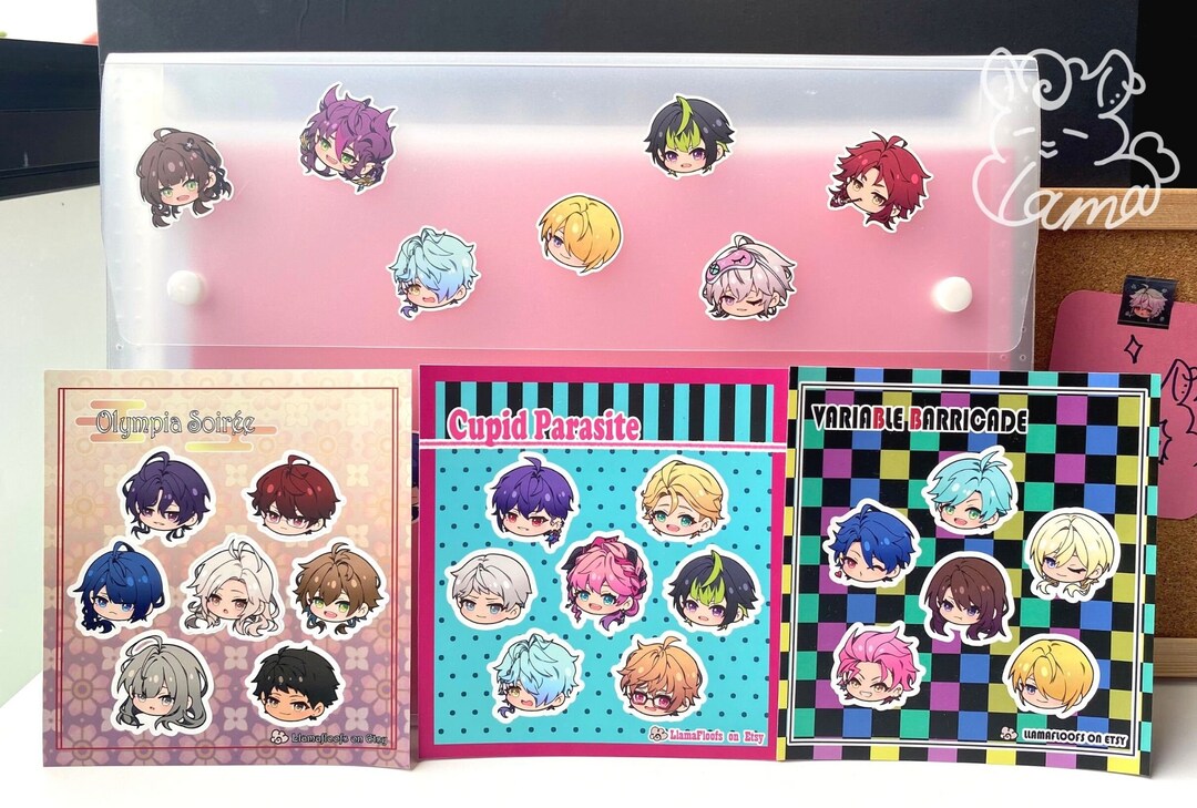 Otome Game Matte & Waterproof Vinyl Sticker Sheets - Etsy