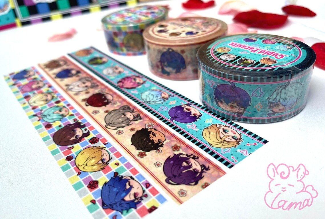 Otome Game Washi Tape Chibi Head Series - Etsy