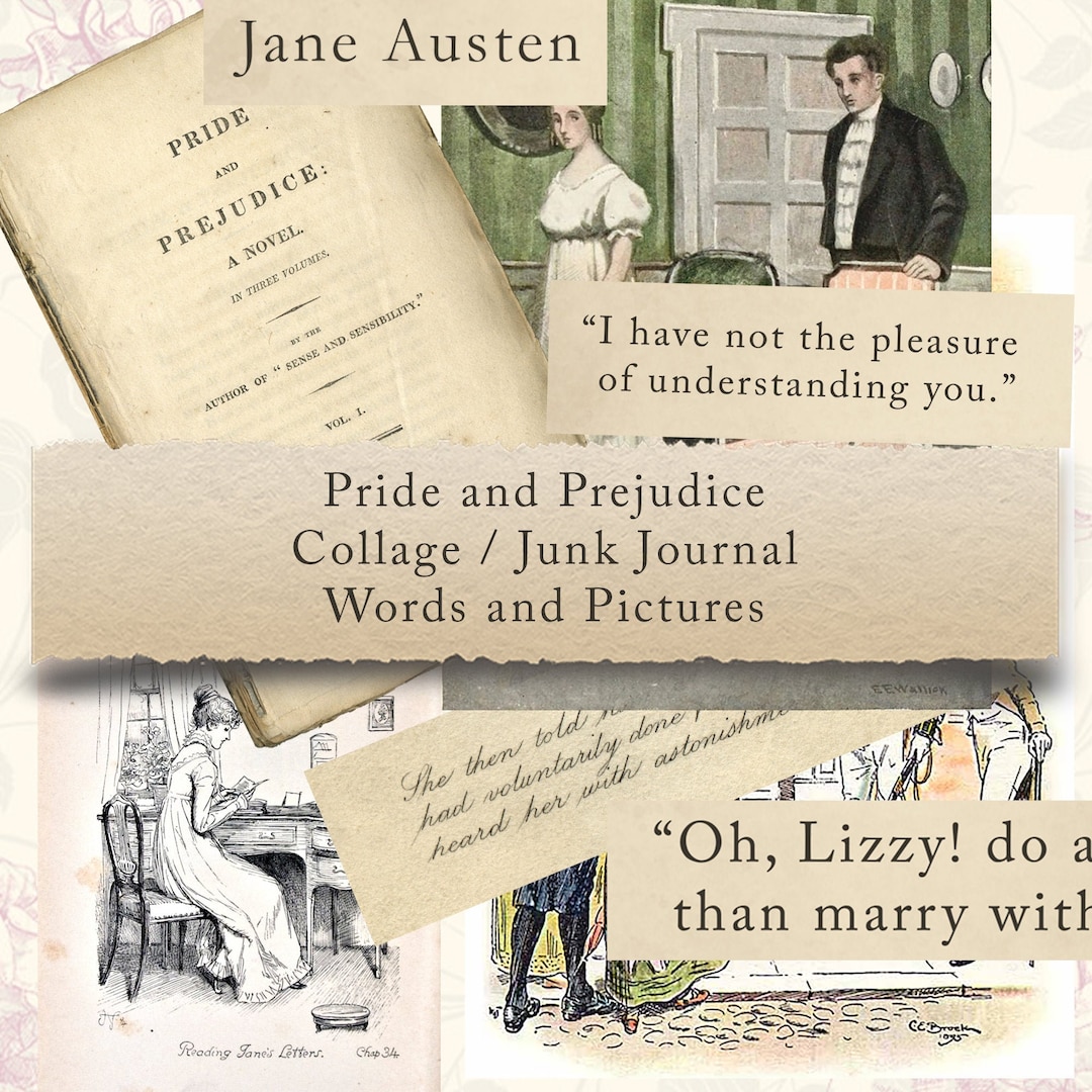 Pride and Prejudice by Jane Austen - Ephemera, Junk Journals, Printable ...