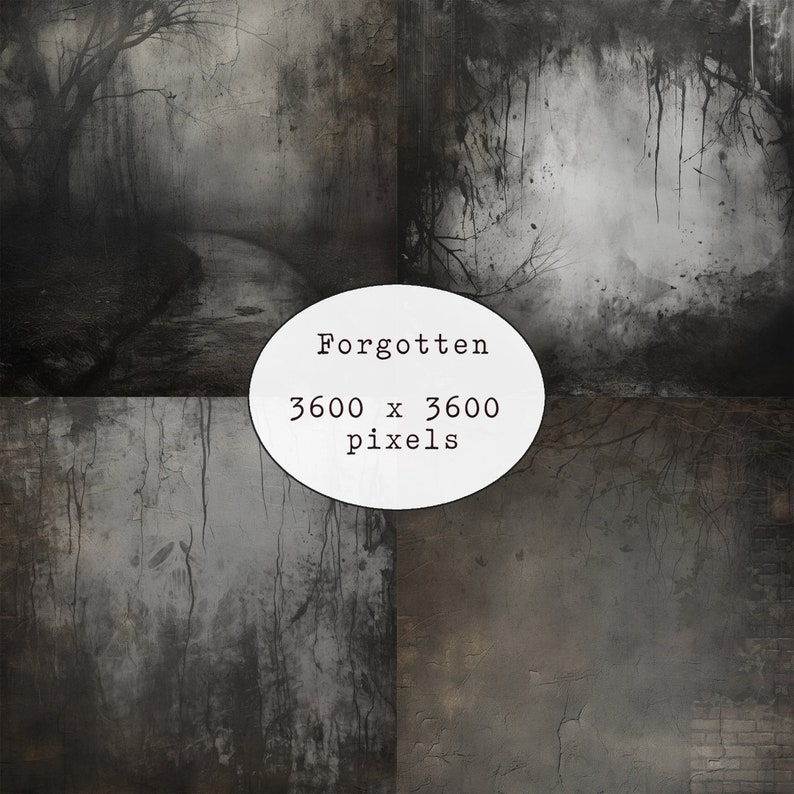 Forgotten - Dark Digital Papers, Backgrounds, Scrapbooking, Jpg, Junk ...