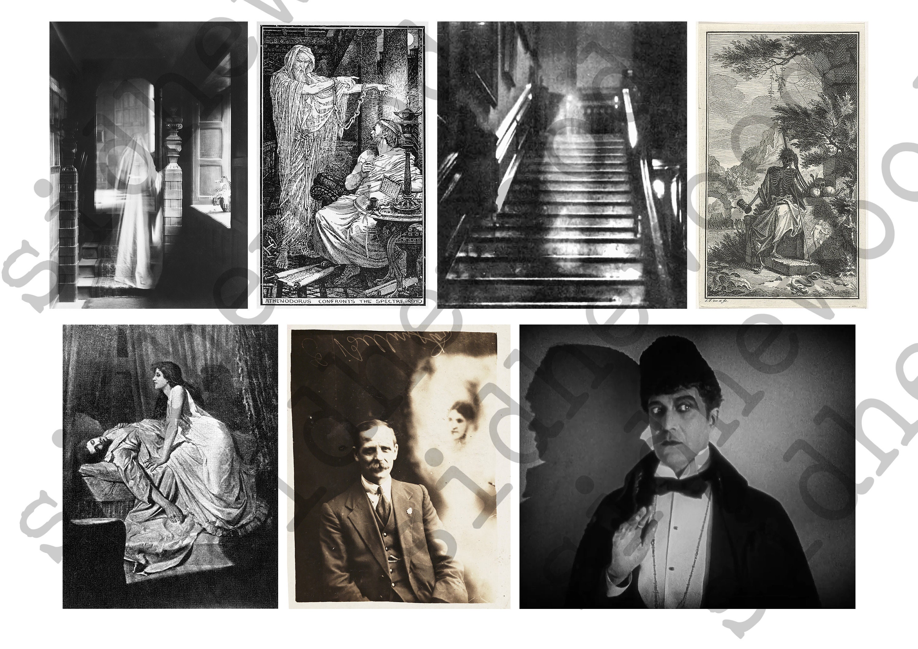 Creepy Images and Photos Ephemera, Junk Journal, Printable, Scrapbook ...
