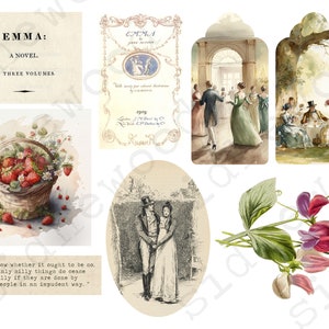 Emma by Jane Austen - Ephemera, Junk Journals, Printable Paper Crafts ...