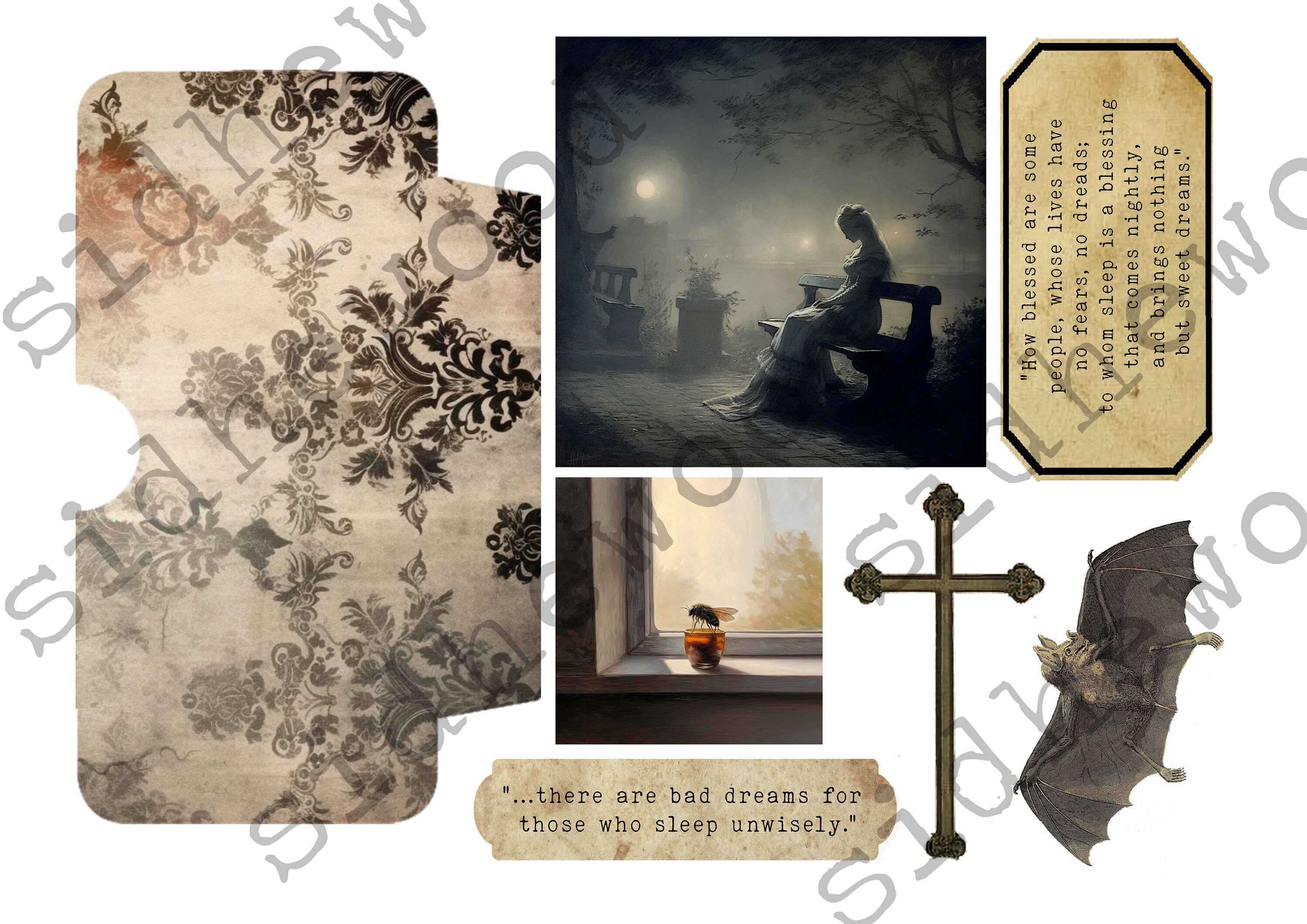 Dracula Quotes and Pictures - Ephemera, Junk Journals, Printable Paper ...