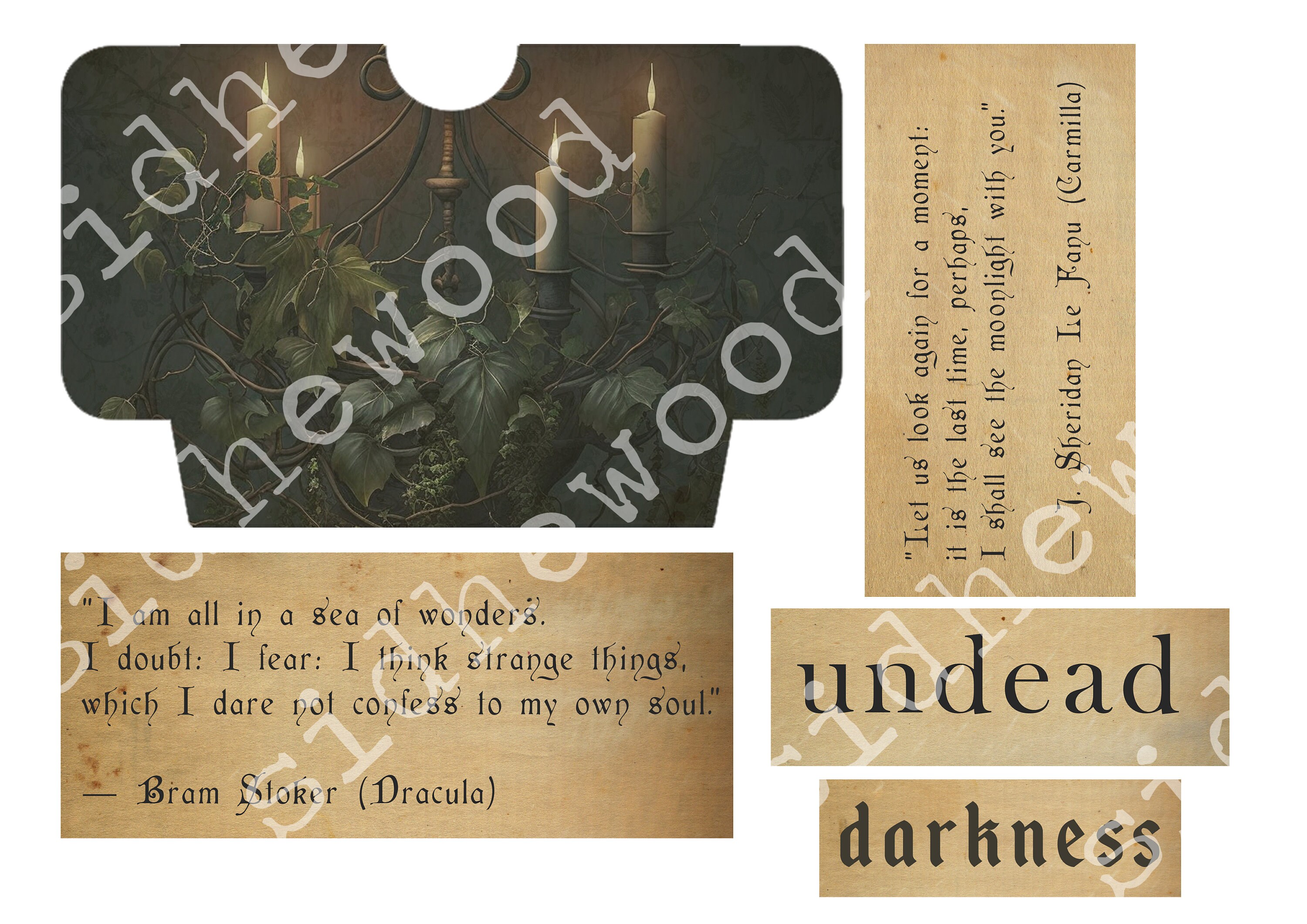 Vampire - Perfect for Junk Journals, Ephemera, Printable Paper Crafts ...