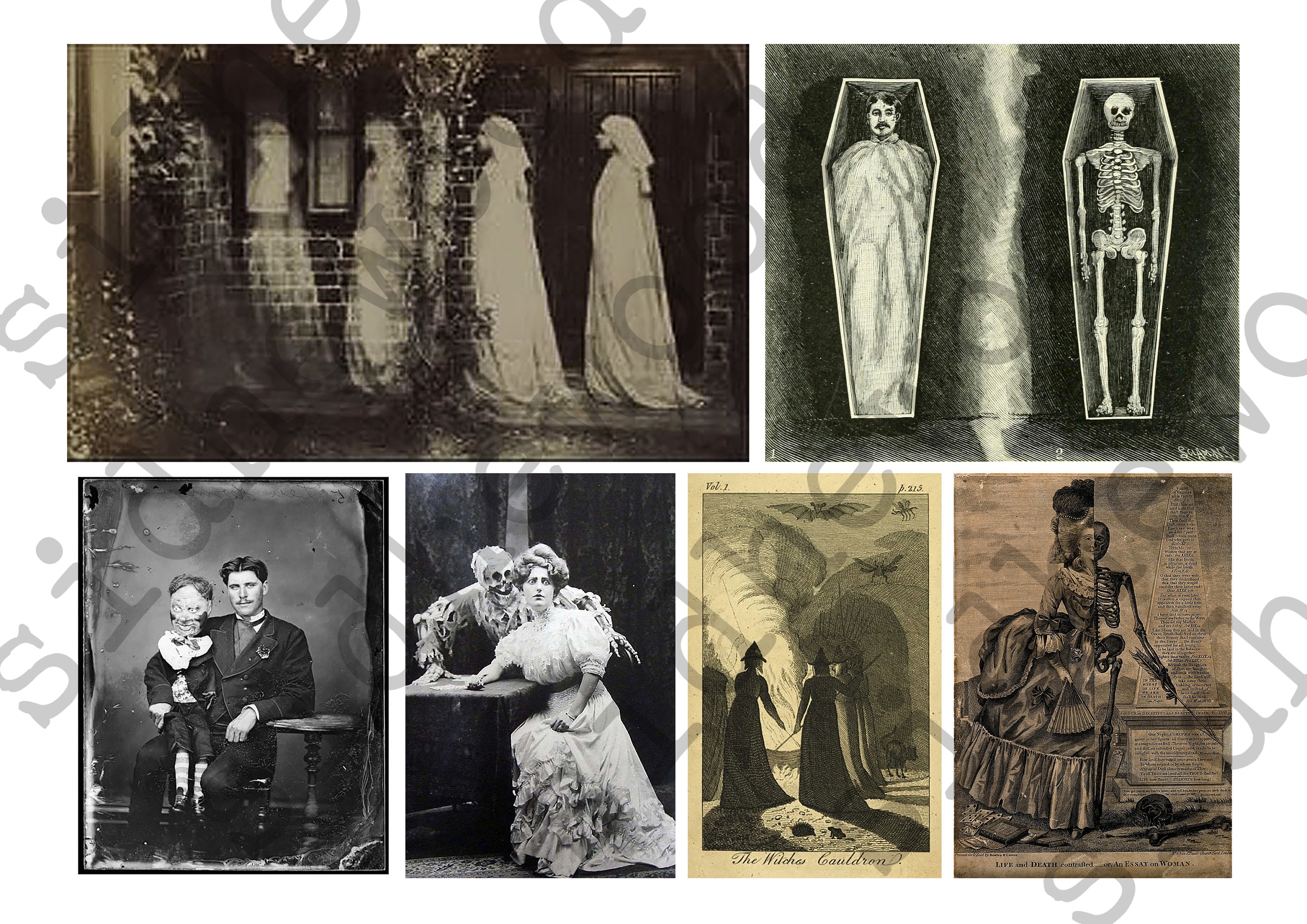 Creepy Images and Photos - Ephemera, Junk Journal, Printable, Scrapbook ...