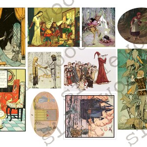 Fairy Tale Collage Sheet - Words and Pictures for Junk Journals ...