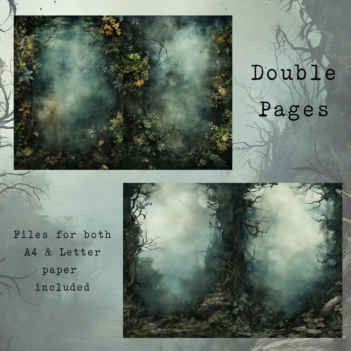 Dark Fairy Tale Junk Journal Kit - Pages, Ephemera, Printable ...