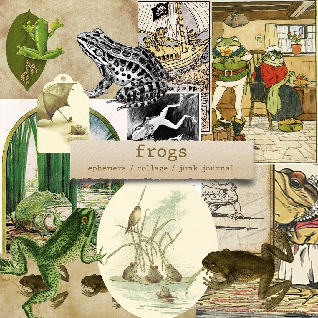 Frogs - Ephemera, Junk Journals, Printable Paper Crafts, Scrapbooking ...