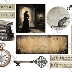Gothic Horror - Junk Journals, Ephemera, Printable Paper Crafts ...