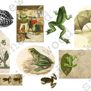 Frogs - Ephemera, Junk Journals, Printable Paper Crafts, Scrapbooking ...