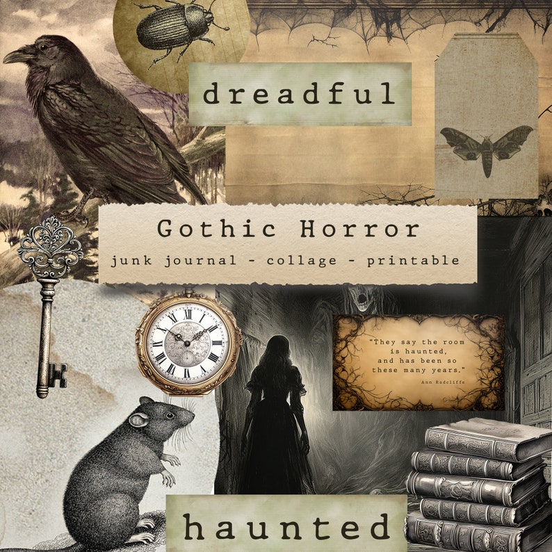 Gothic Horror - Junk Journals, Ephemera, Printable Paper Crafts ...