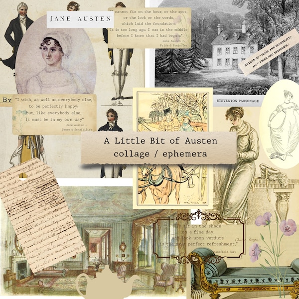 Jane Austen Paper - Etsy