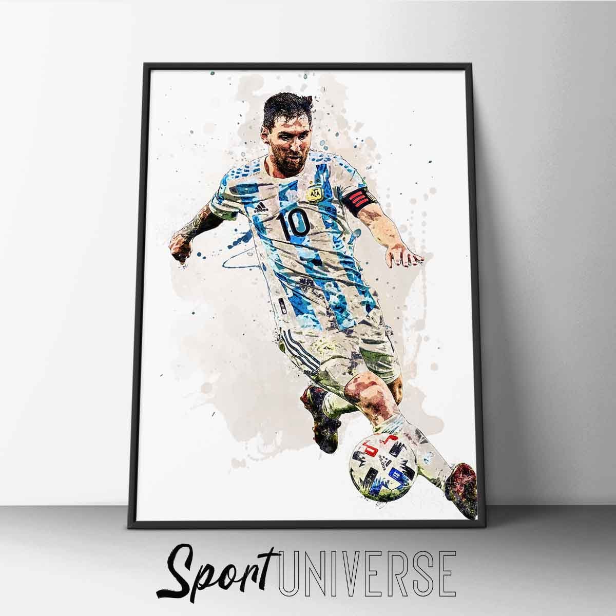 Lionel Messi Poster Messi Print Argentina Art Print Wall Art - Etsy
